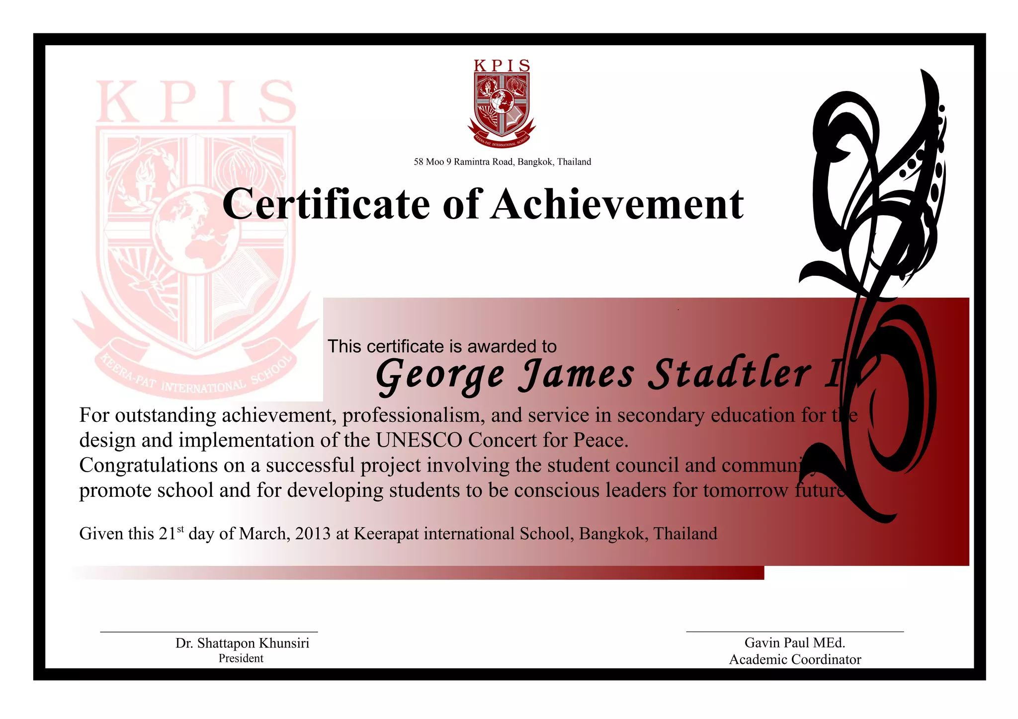 KPIS Teacher Excellence Award | DOC