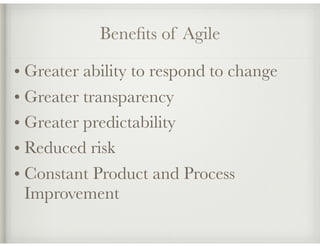 Agile And Scum In a Nutshell | PDF
