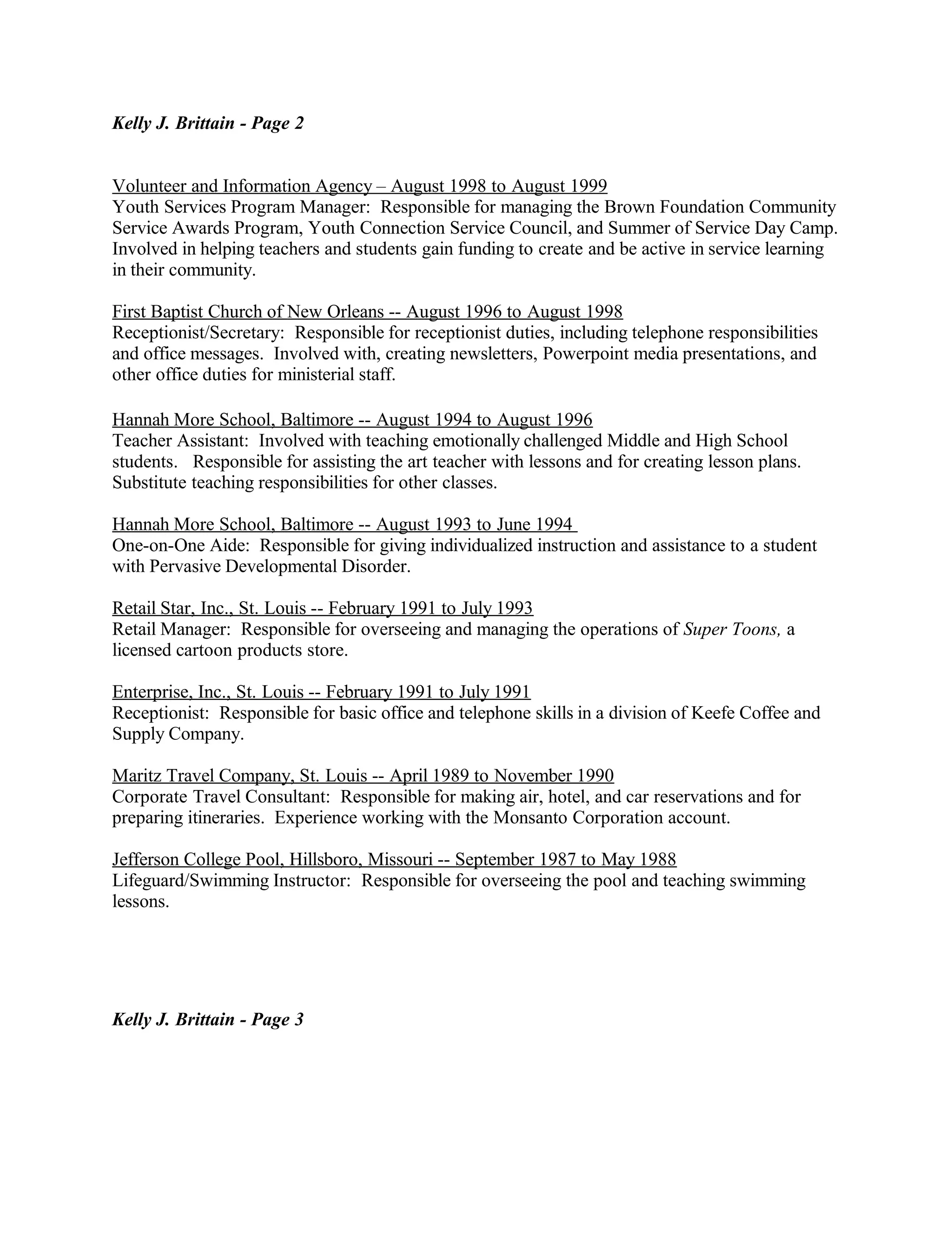 Kelly's Resume | DOC