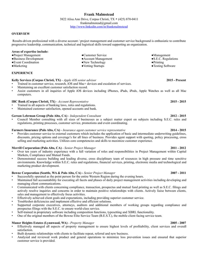 Frank.Malmstead.resume | PDF