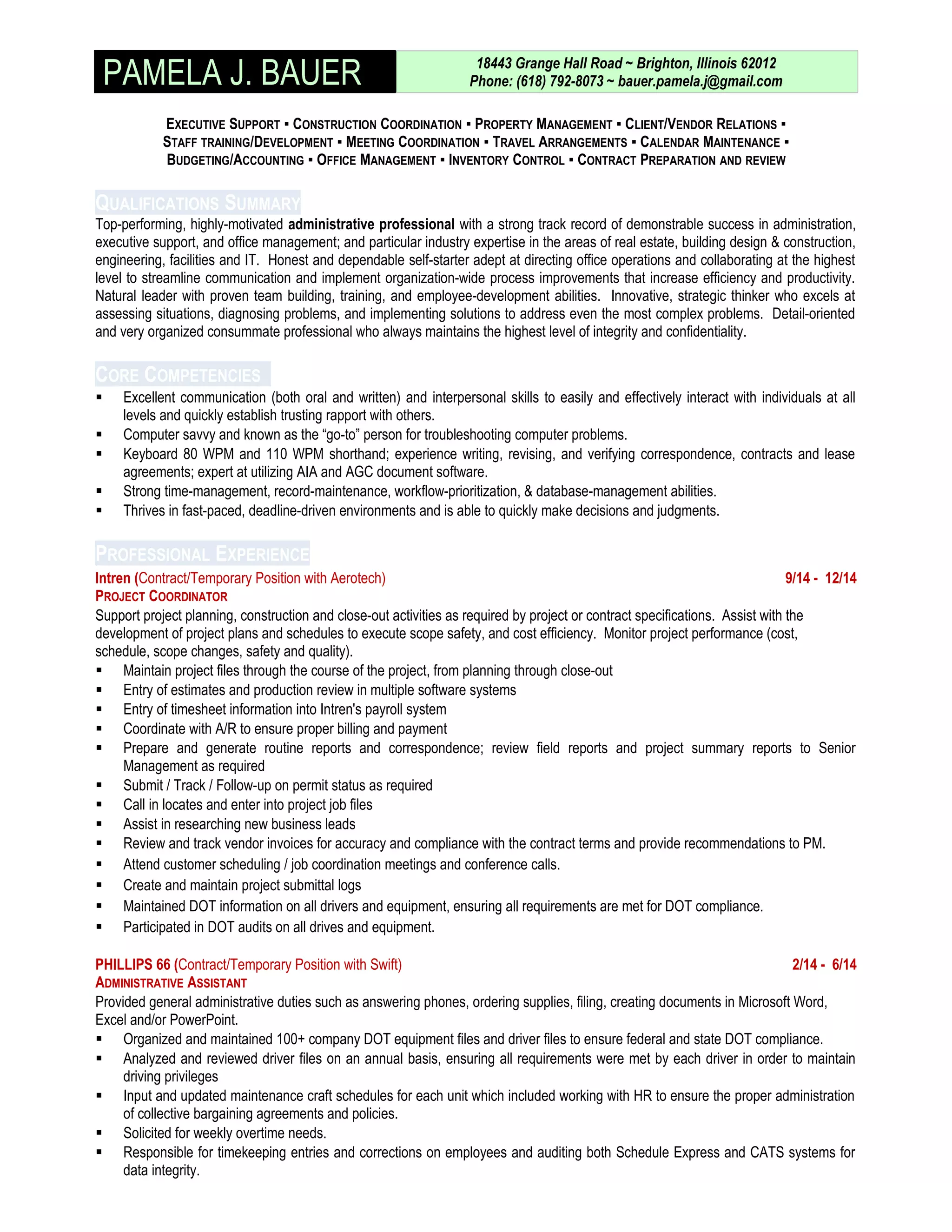Bauer_Pamela_Resume_05-2015 | PDF