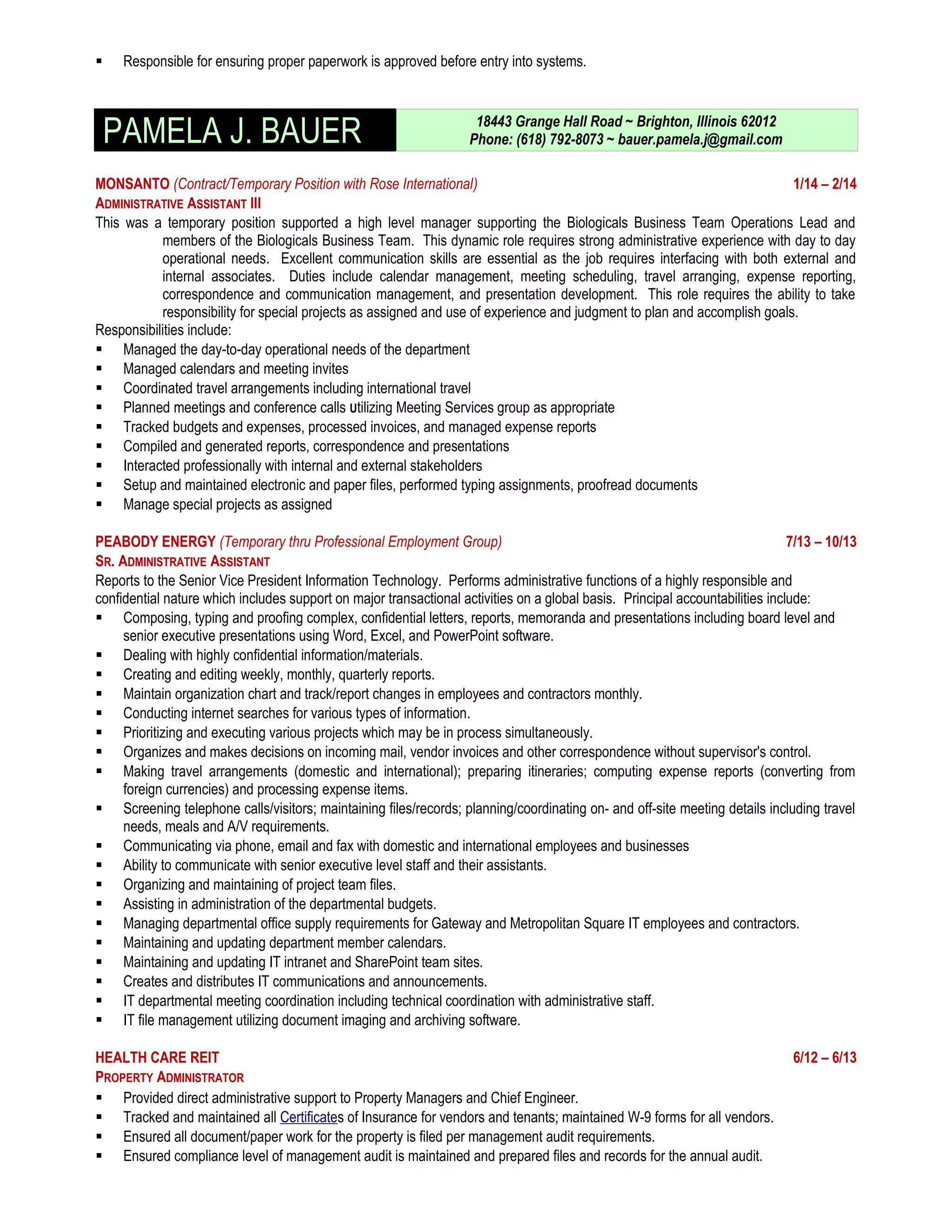 Bauer_Pamela_Resume_05-2015 | PDF