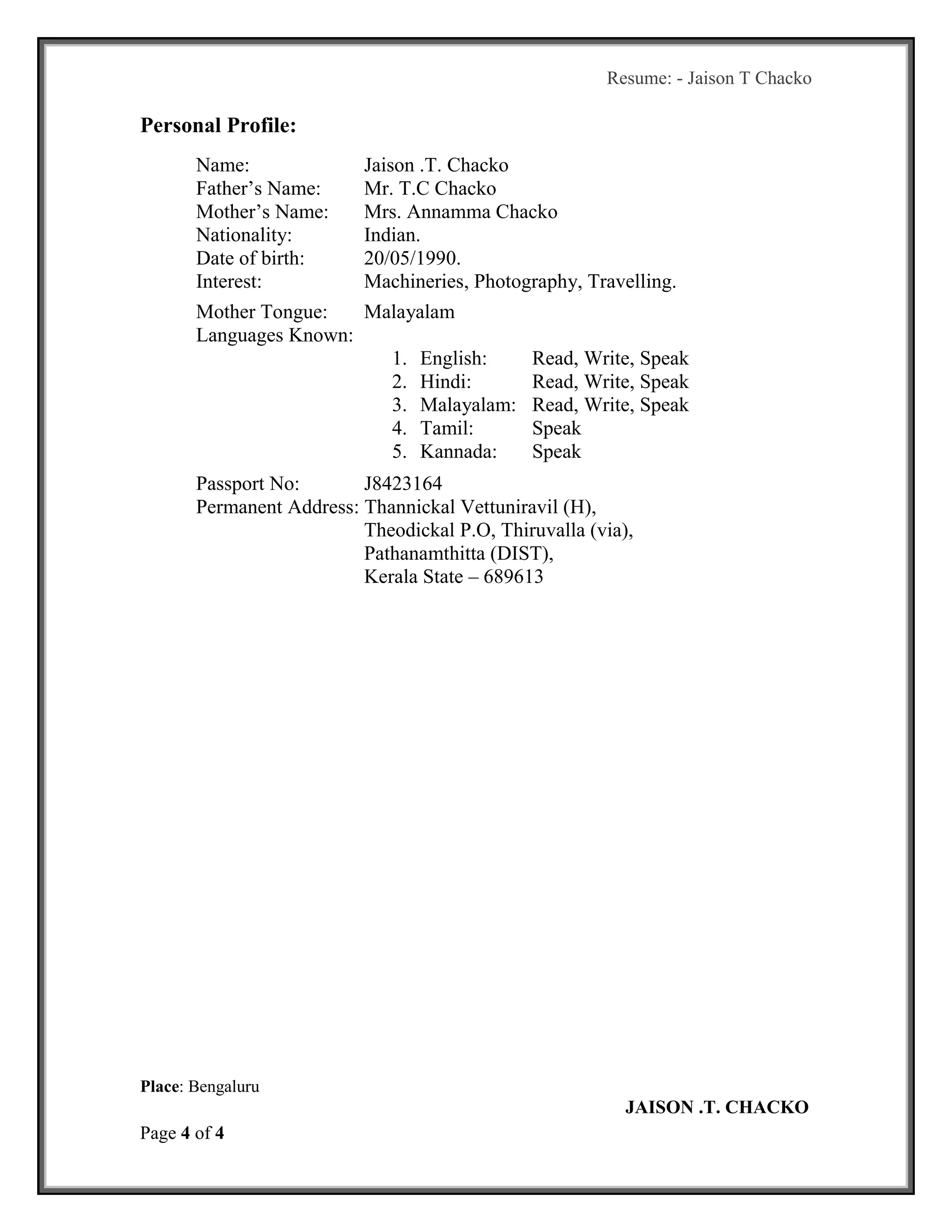 Jaison T Chacko | PDF