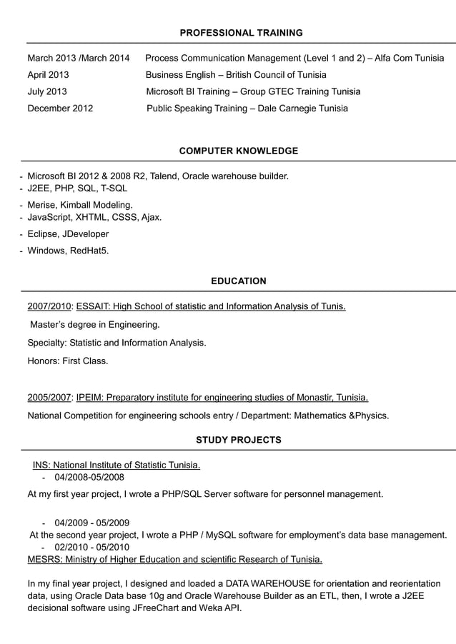 Oussama_CV RESUME | PDF