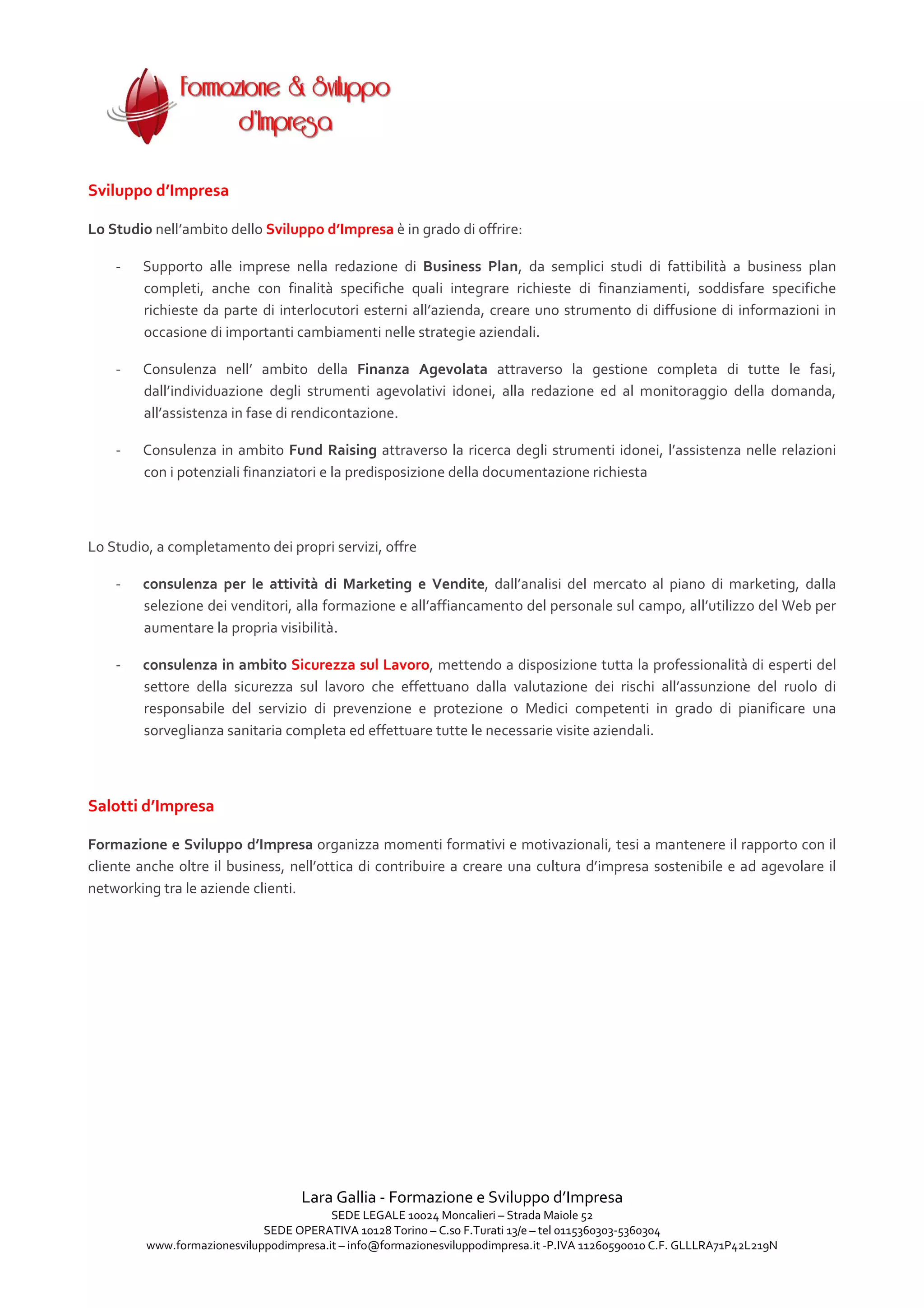 presentazione FS def | PDF | Management Consulting Industry | Industries