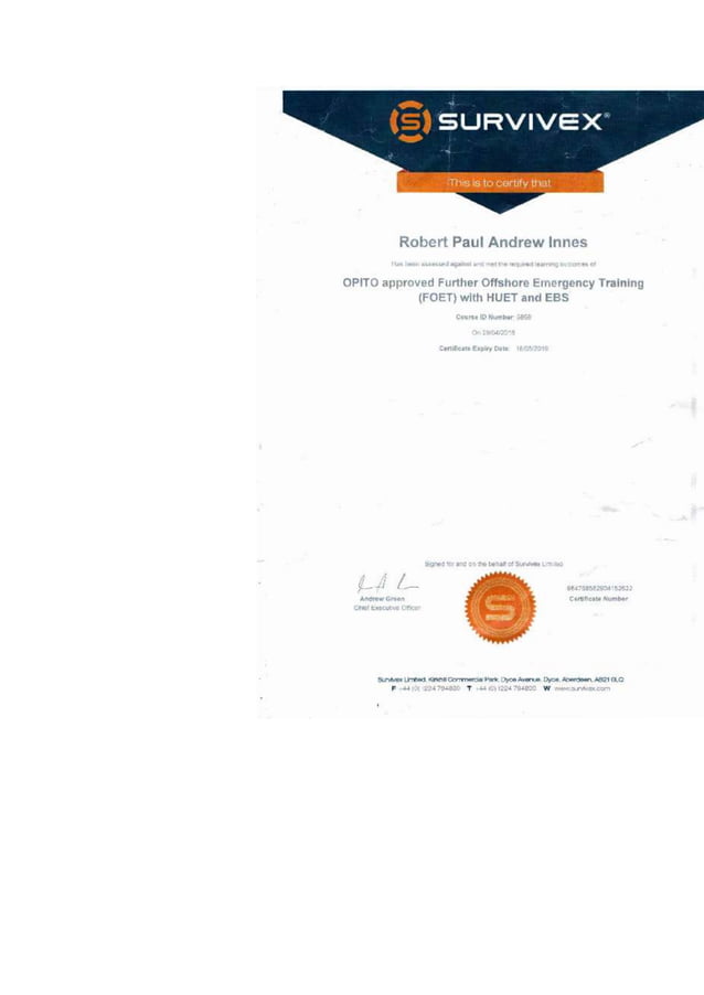 OFF-SHORE MAIN CV With Certs | DOCX