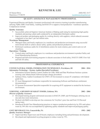 Lee, Kenneth - RESUME 1.19.16QA