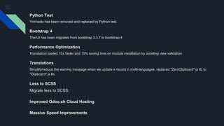 Odoo technical features | PPT