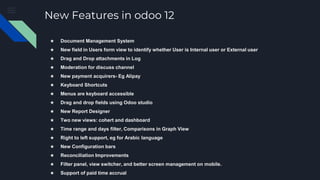 Odoo technical features | PPT