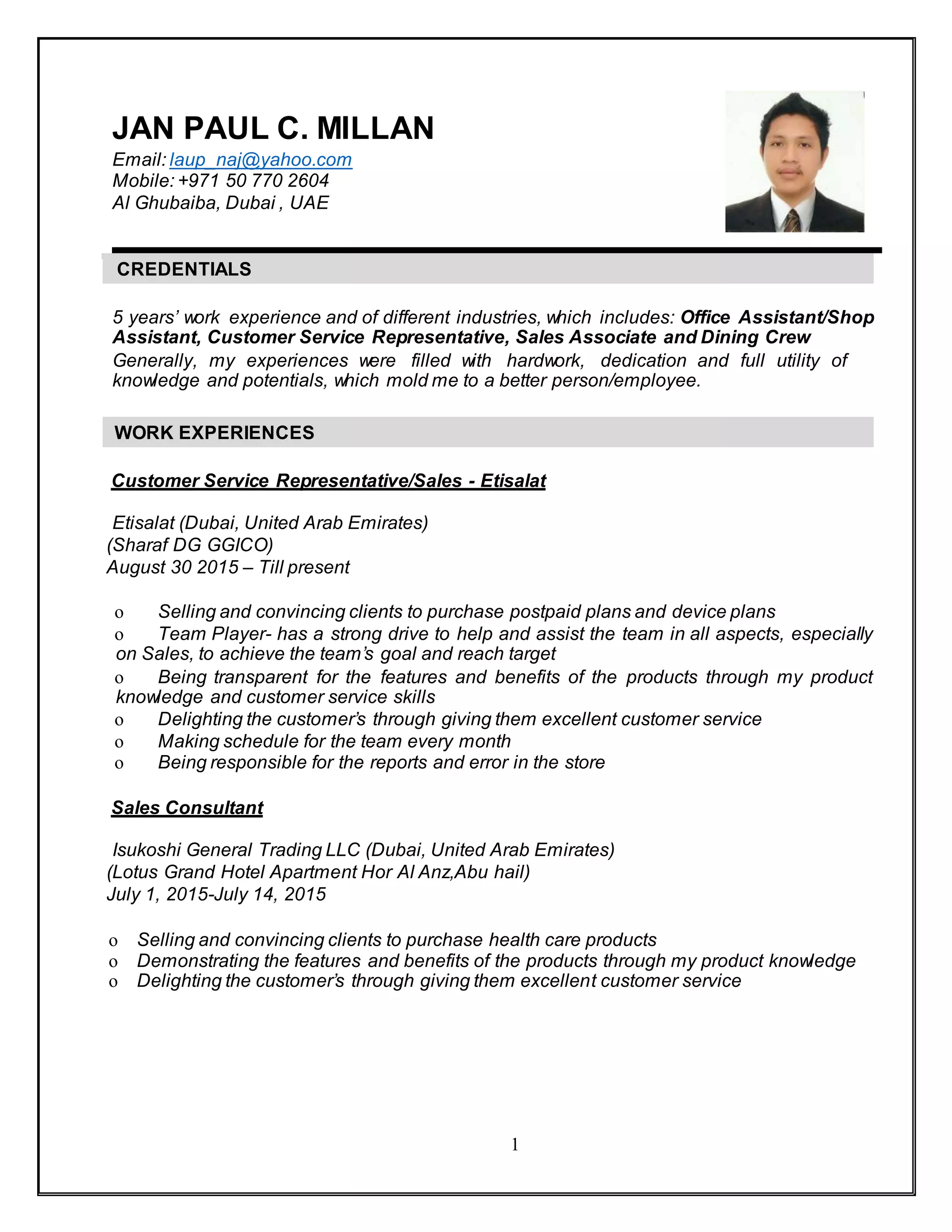 JAN MILLAN Resume | DOCX