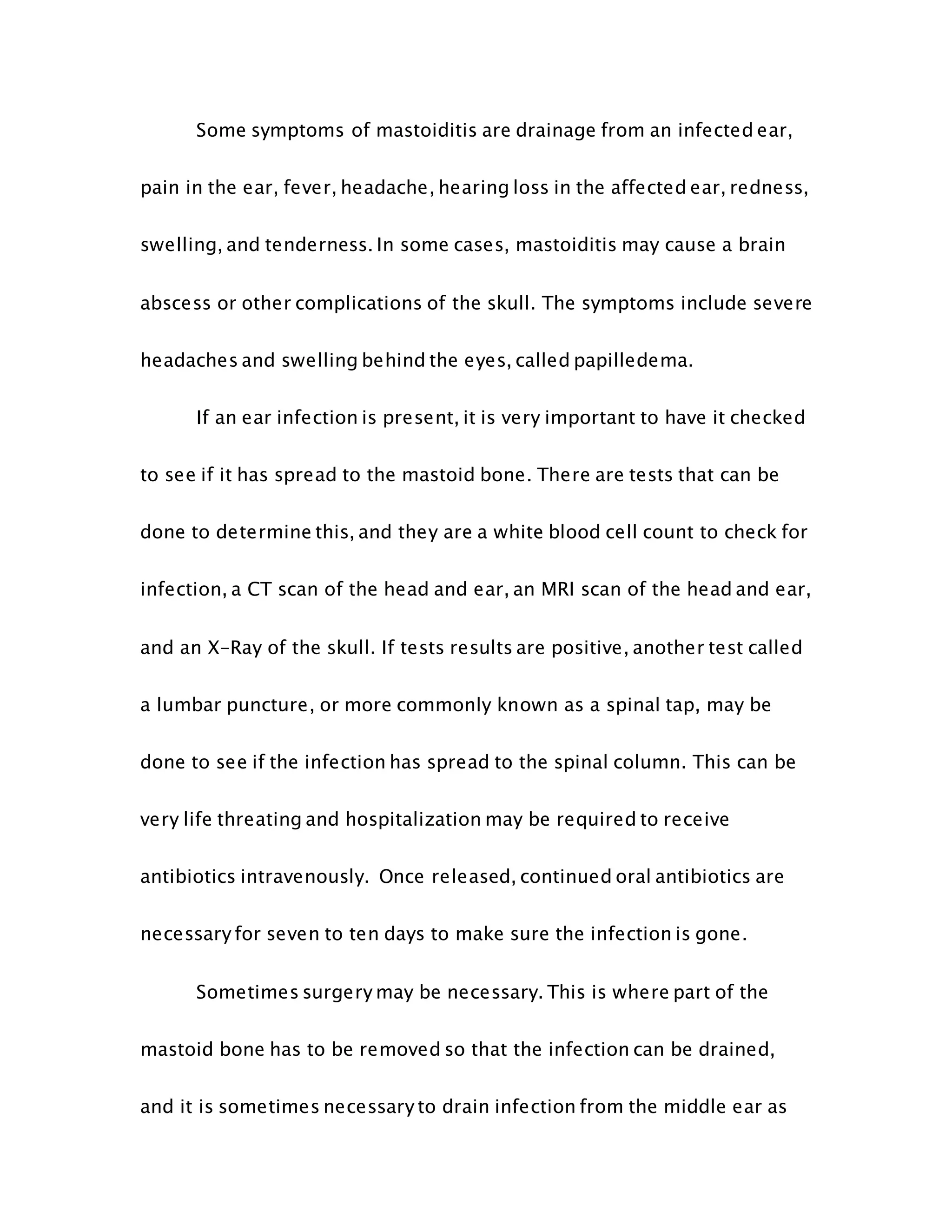 MASTOIDITIS | DOCX