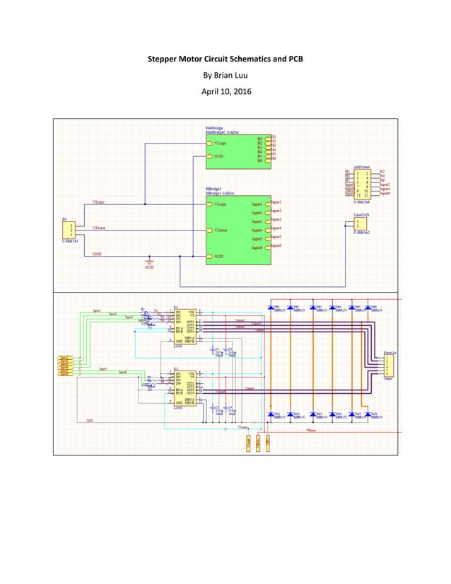 Stepper Motor schematics and PCB | PDF