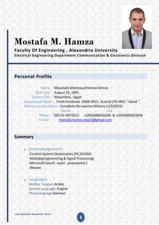 Mostafa hamza Resume | PDF