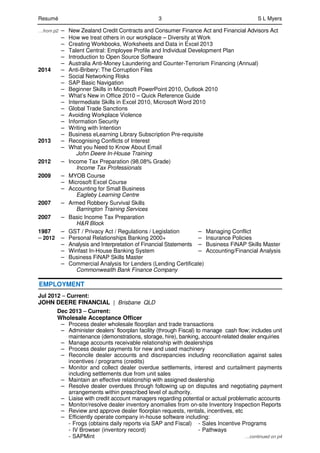 Sandra MYERS - Resume 00 | PDF