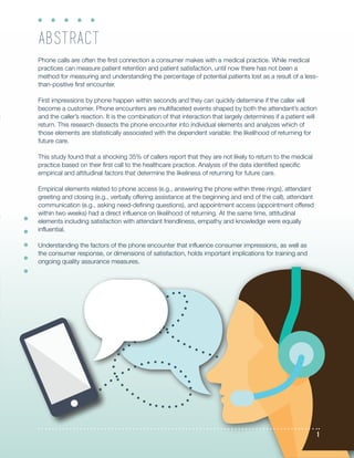 lThe Power of the First Phone Call | PDF