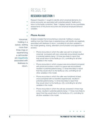 lThe Power of the First Phone Call | PDF