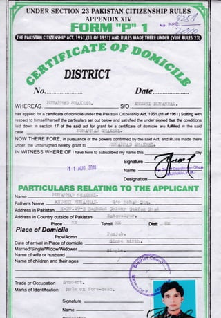 Domicile Adeel_0001 (1) | PDF