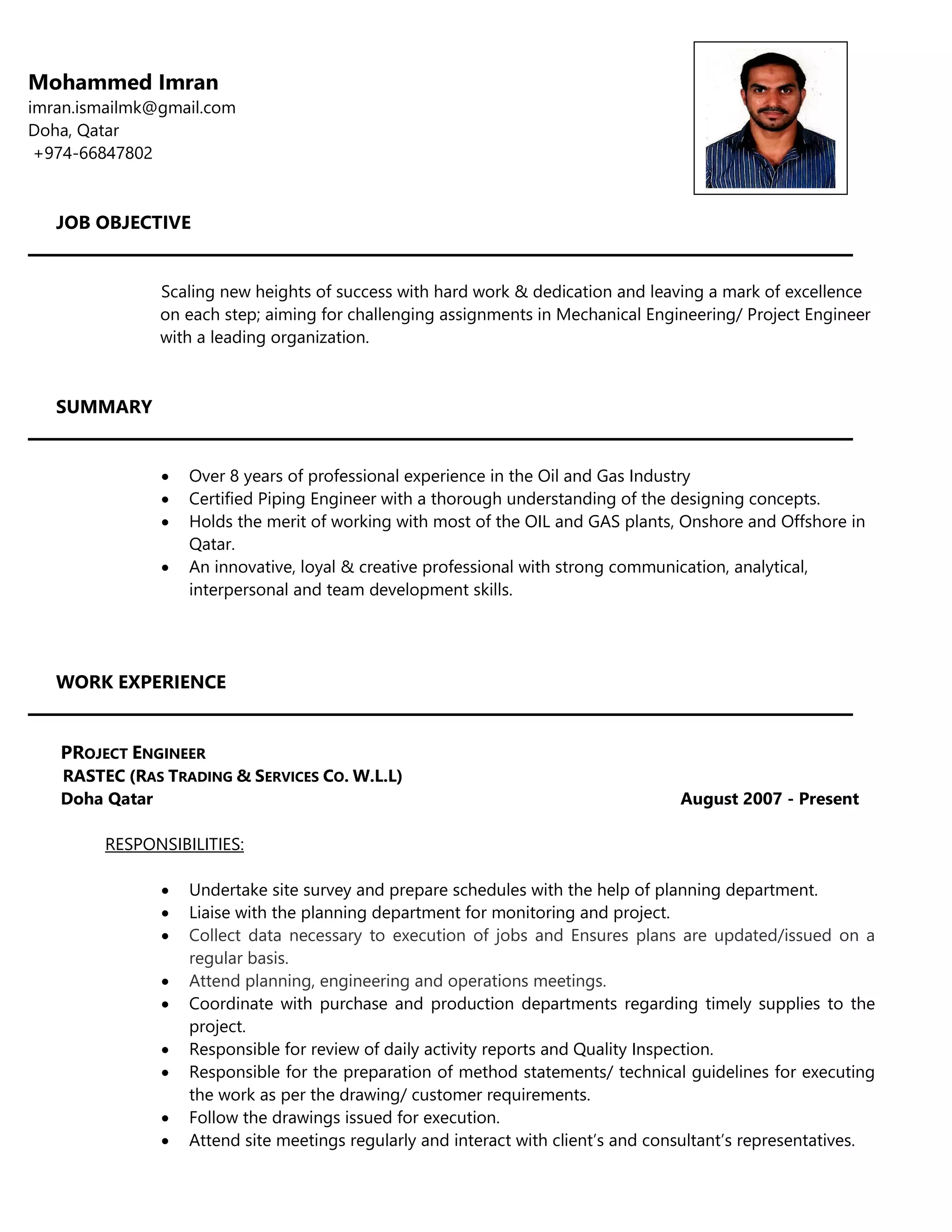 Imran_resume_April 2016 | PDF