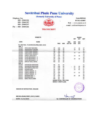 university transcript 3 (1) | PDF