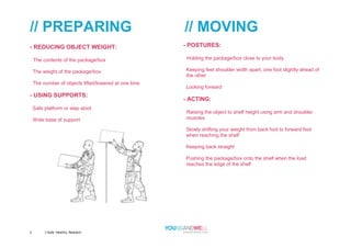 Safe lifting and overhead reaching | DOCX