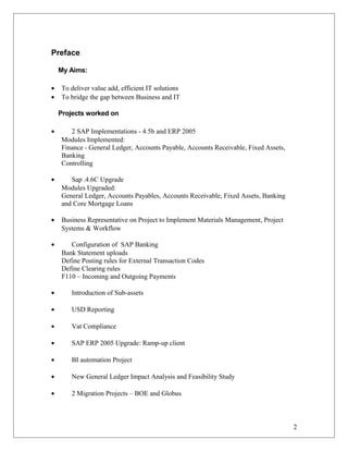 SAP Curriculum Vitae Judell Reddy_3 | DOC | Business Accounting ...