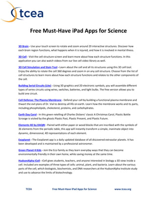 Free Must-Have Apps for Science (2) | PDF