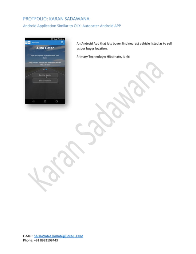 Karan_protfolio | PDF