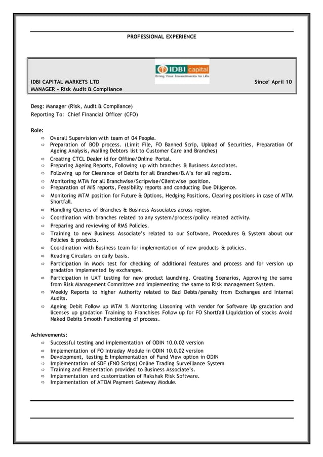 New_Resume_Fred | DOCX | Business Accounting & Finance | Business