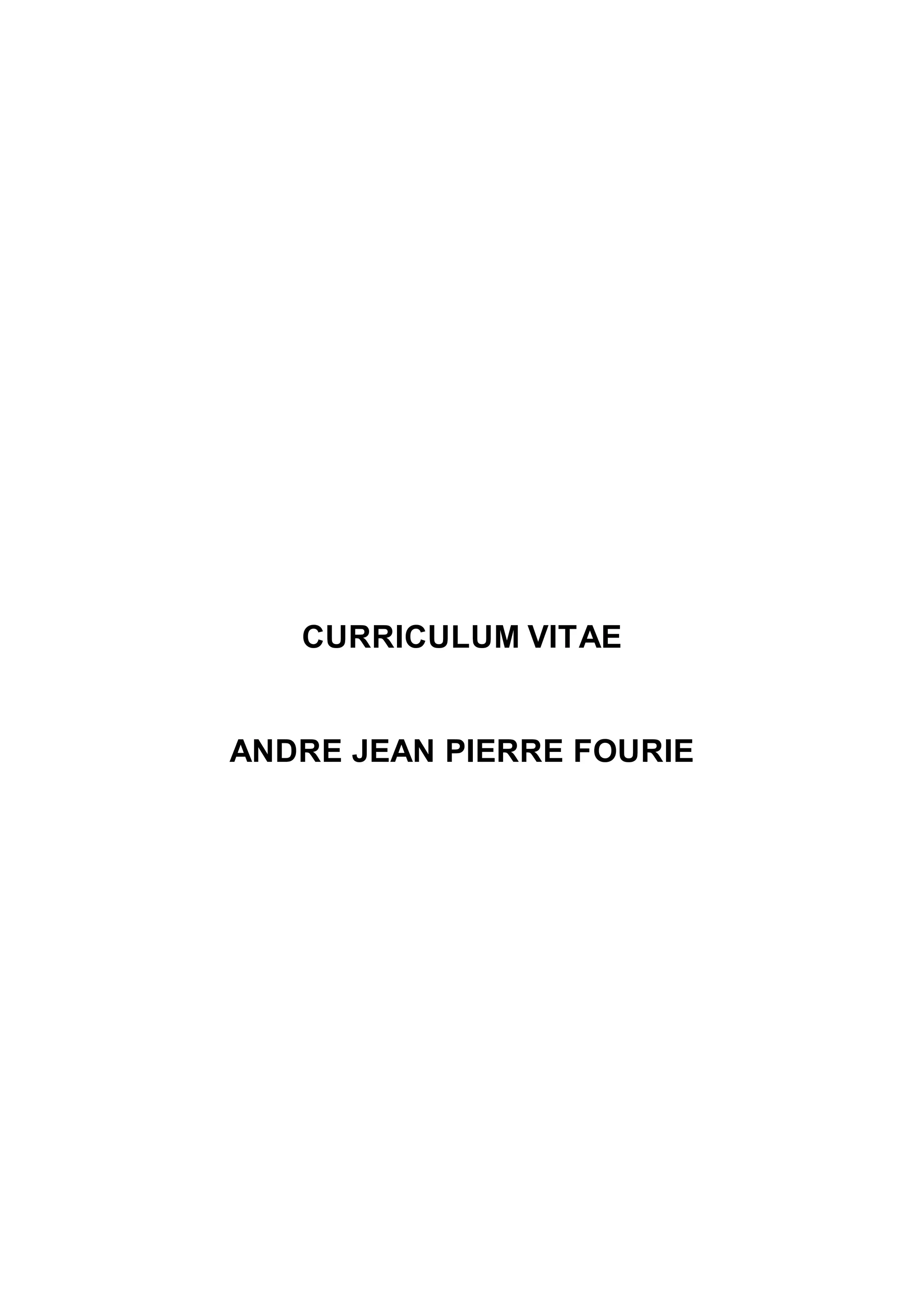 CURRICULUM VITAE - ANDRE | DOCX