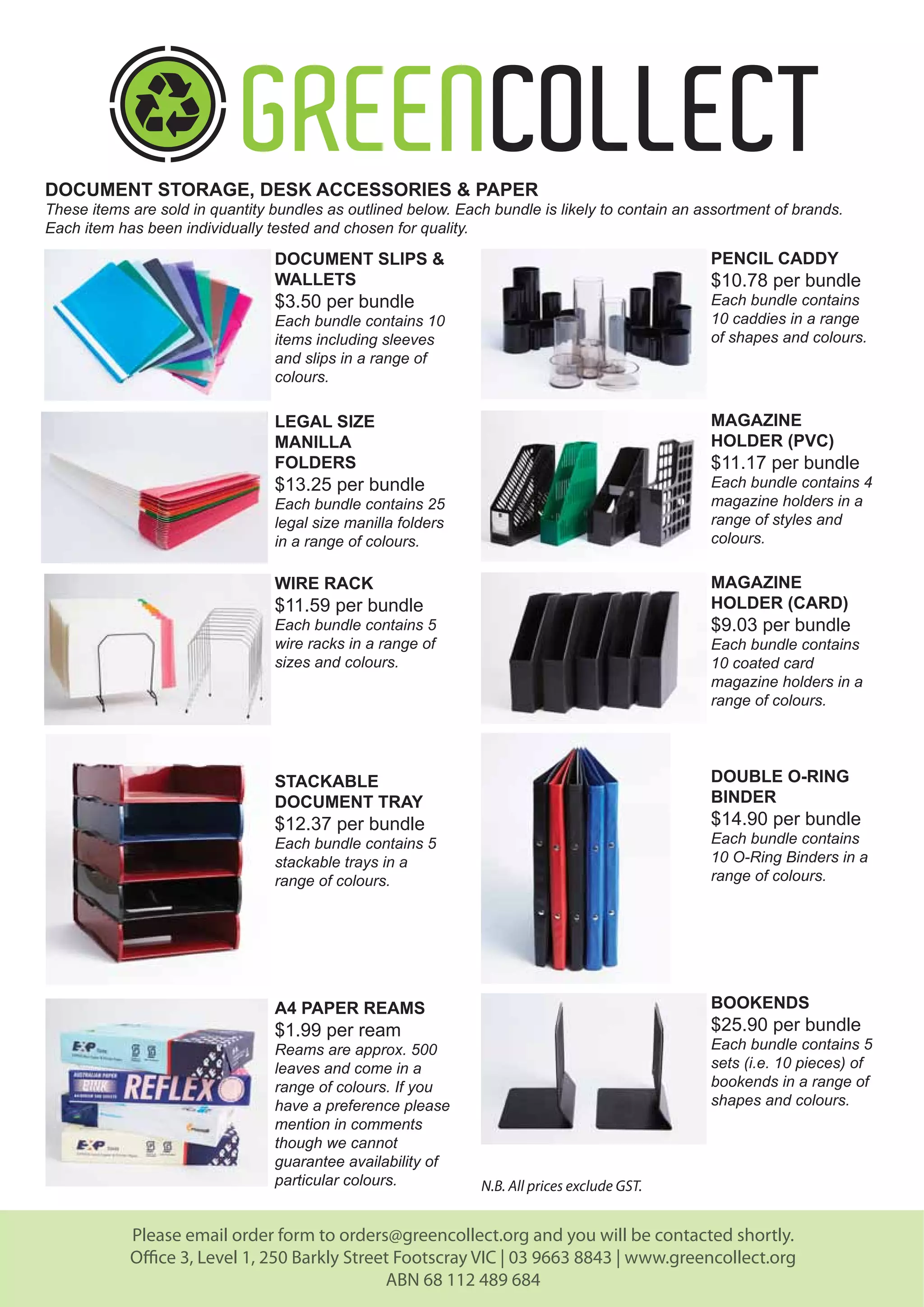 Client Stationery Catalogue | PDF