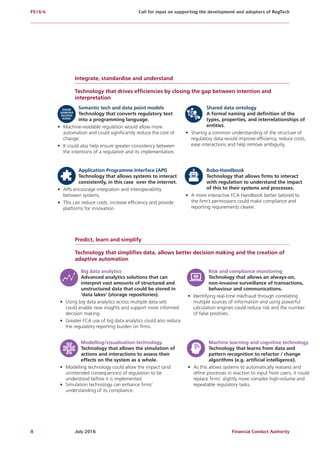 RegTech feedback statement | PDF