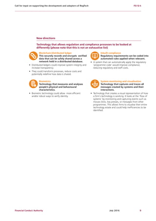 RegTech feedback statement | PDF