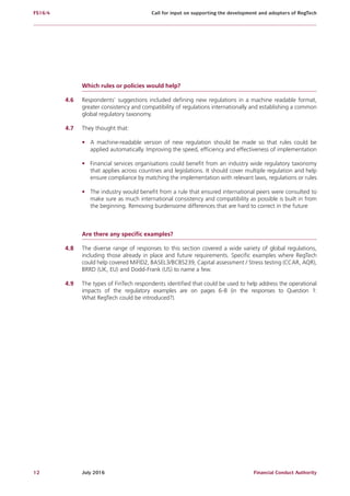 RegTech feedback statement | PDF