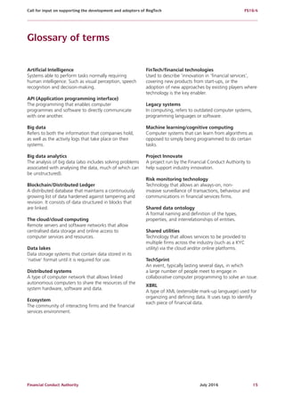 RegTech feedback statement | PDF