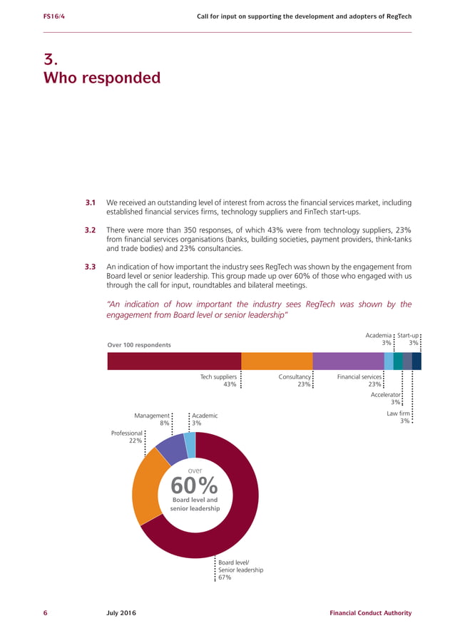RegTech feedback statement | PDF