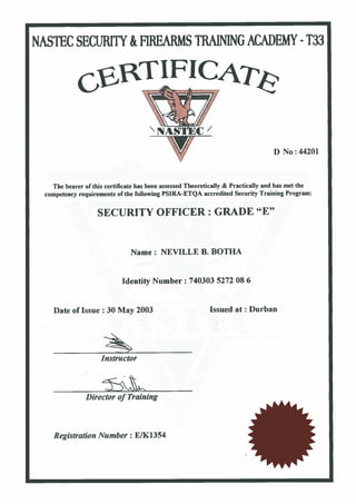 Security Grade E | PDF