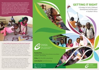 OSISA 's ECDE Getting it Right Strategy | PPT