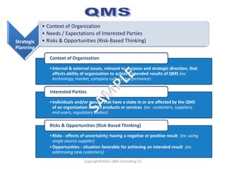ISO 9001.2015 Transition (Sample) | PDF