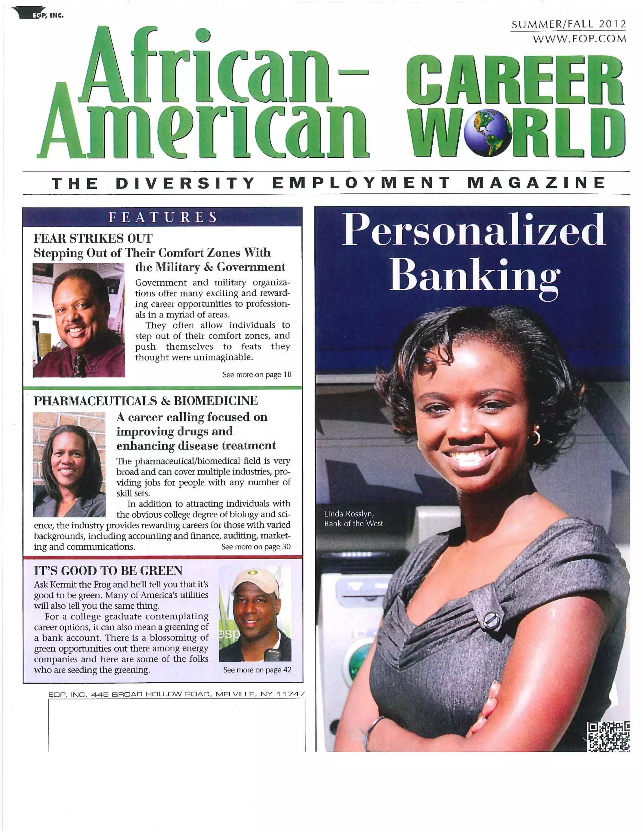Linda Rosslyn - African American Career Magazine Article | PDF