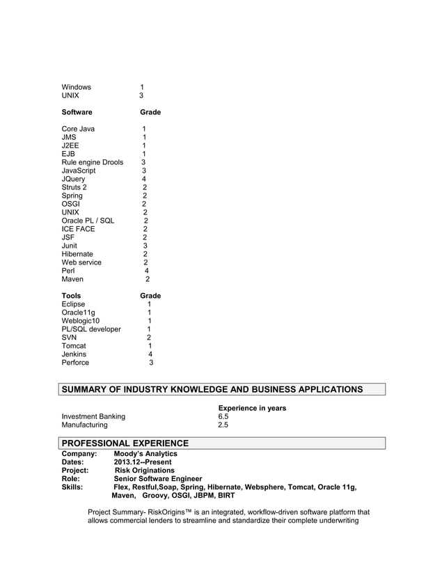 Resume_George | DOC | Programming Languages | Computing