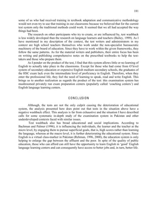 Washback paper | PDF