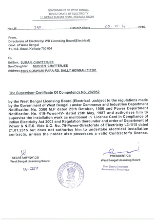 SUPERVISOR CERTIFICATE OF COMPETENCY | PDF