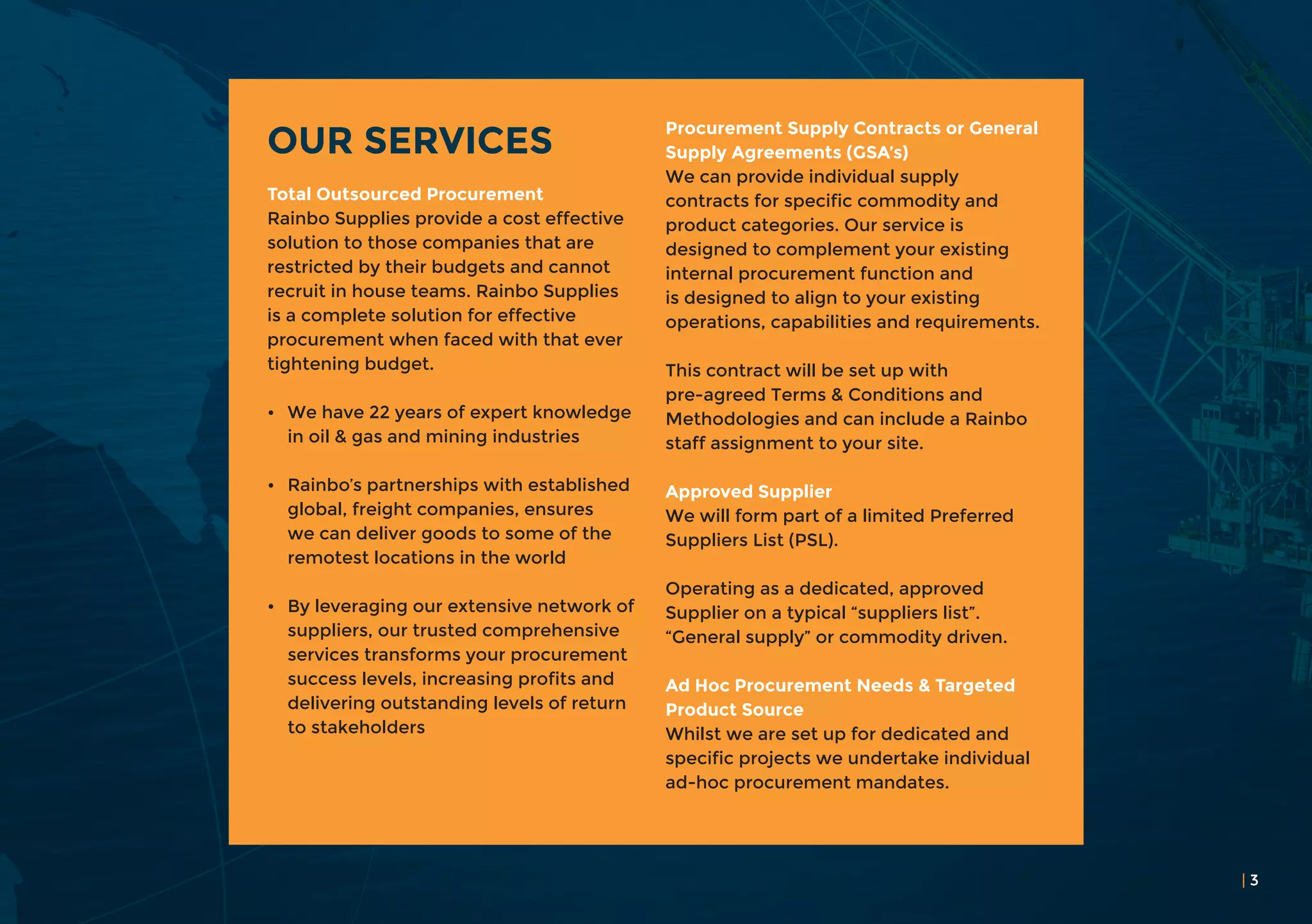 Rainbo Supplies Brochure Oil & Gas | PPT