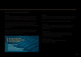 Rainbo Supplies Brochure Oil & Gas | PDF