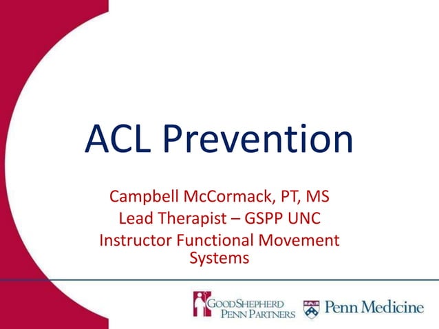 ACL prevention | PPTX