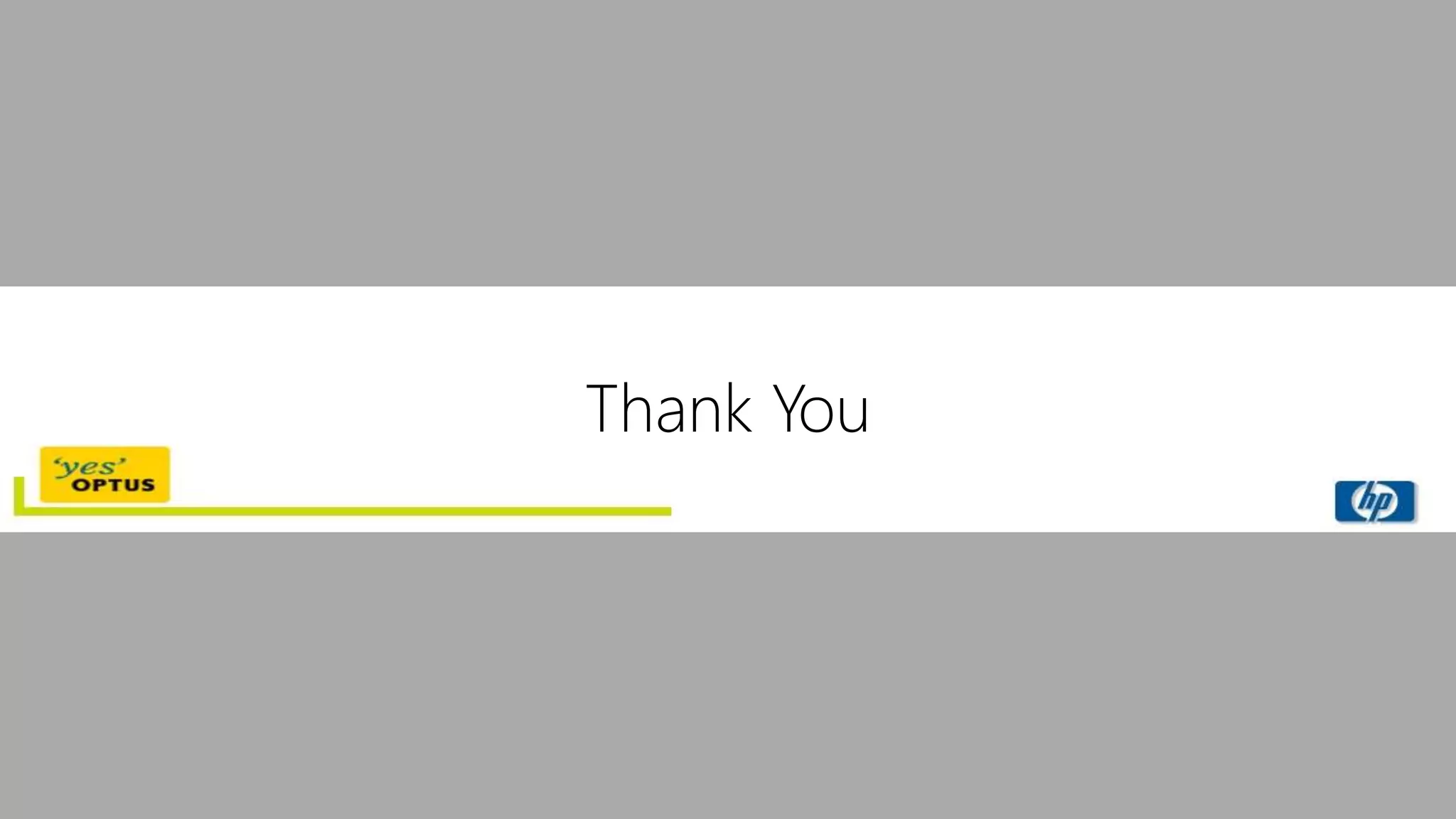 HP Optus Innovate Final | PPT