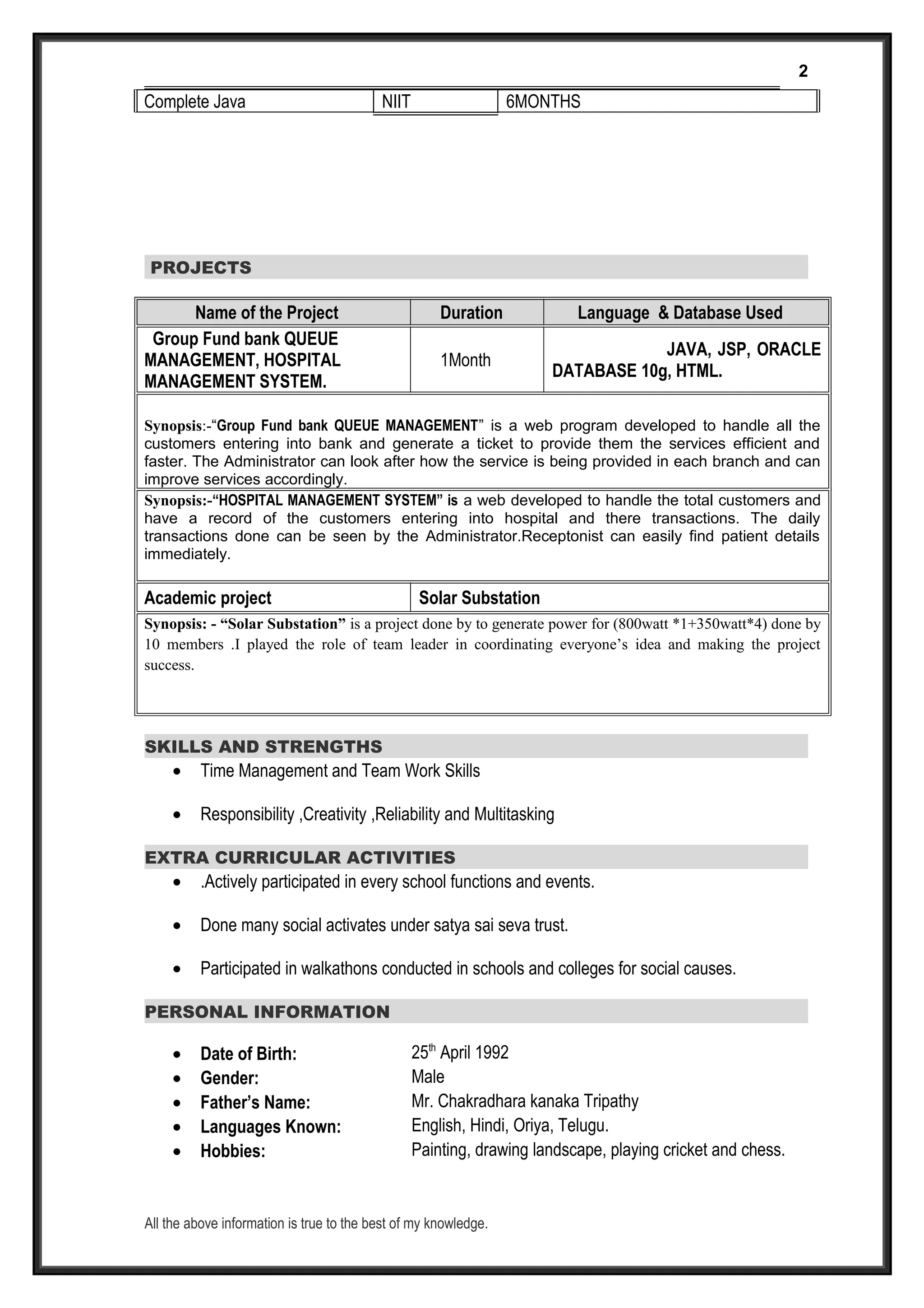 new Cv | DOC | Computing | Technology & Computing