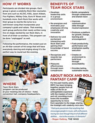 Team Rock Stars Brochure | PDF