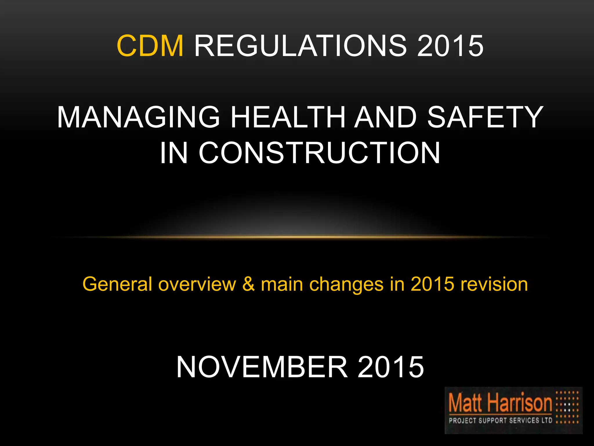 CDM 2015 awareness pack | PDF