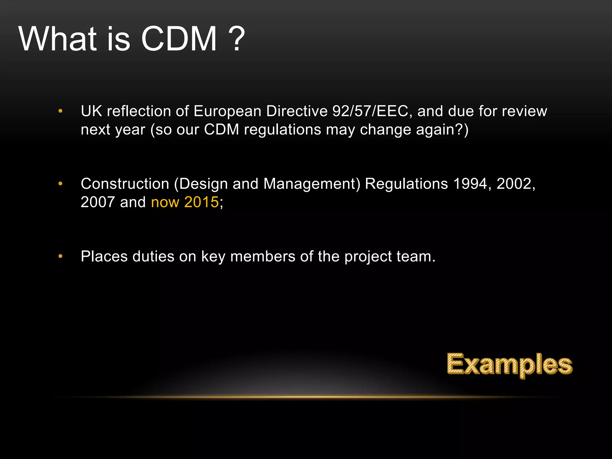 CDM 2015 awareness pack | PDF